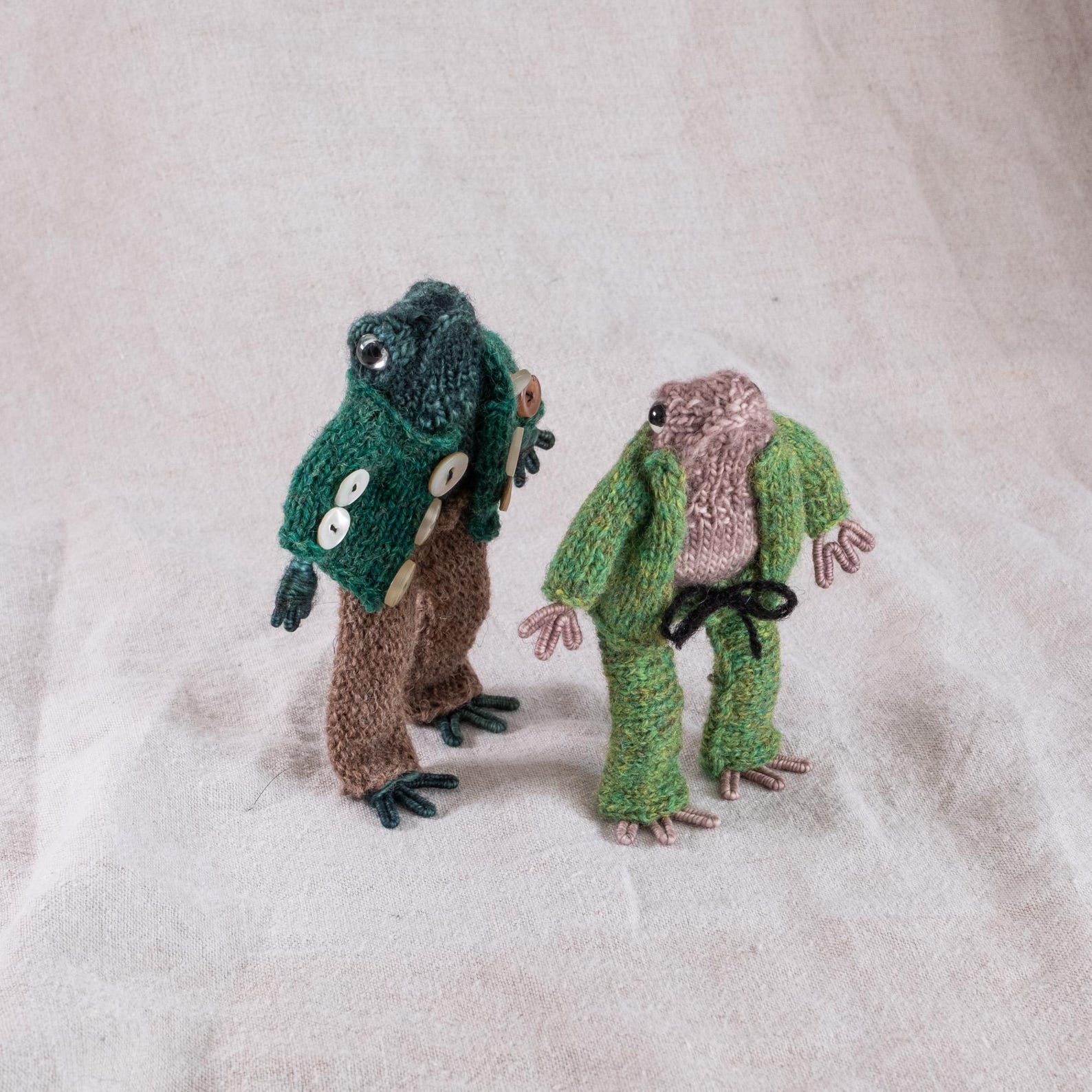 Frog and Toad Characters From the Childrens Story the Lost Button - Etsy