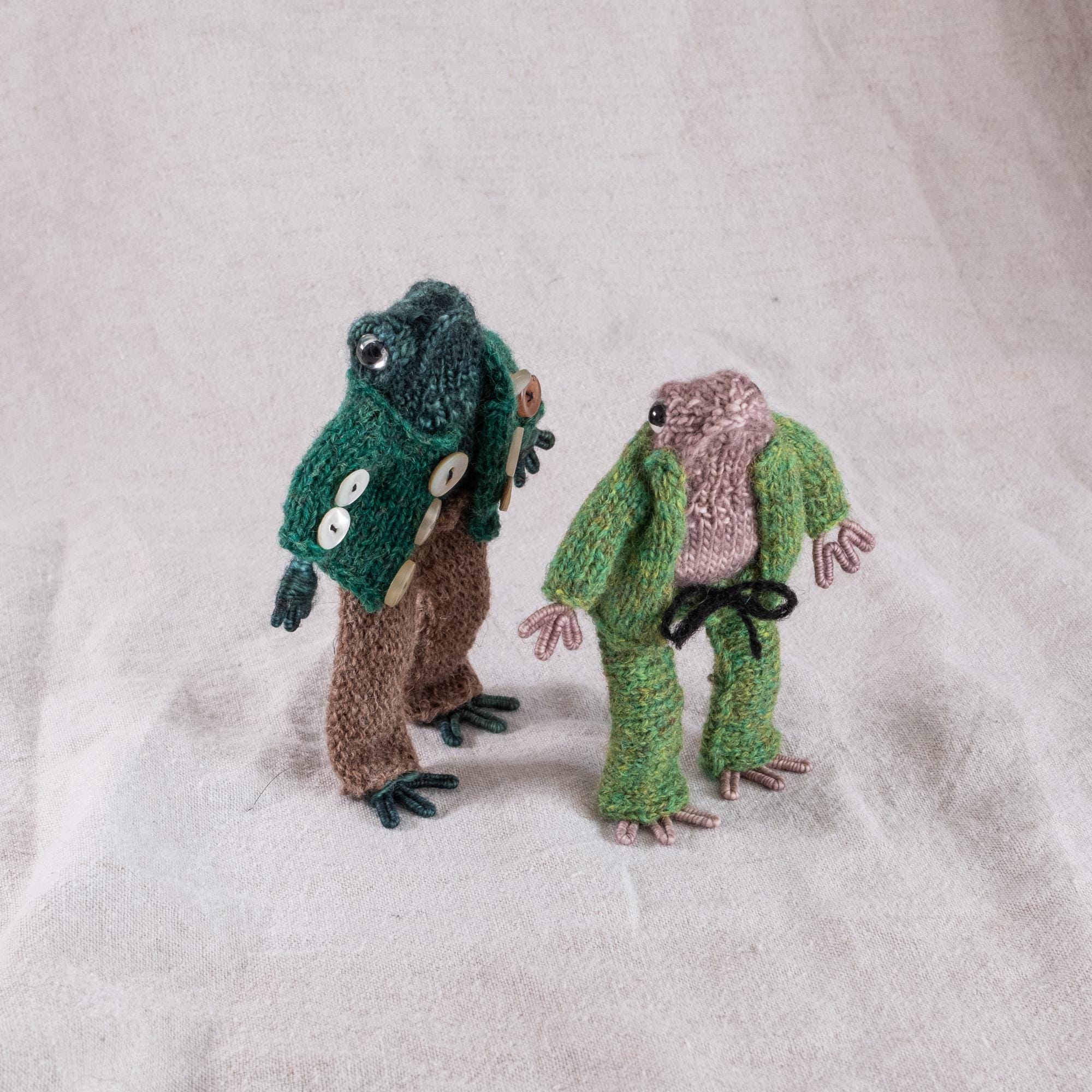 Frog and Toad Characters From the Childrens Story the Lost Button - Etsy