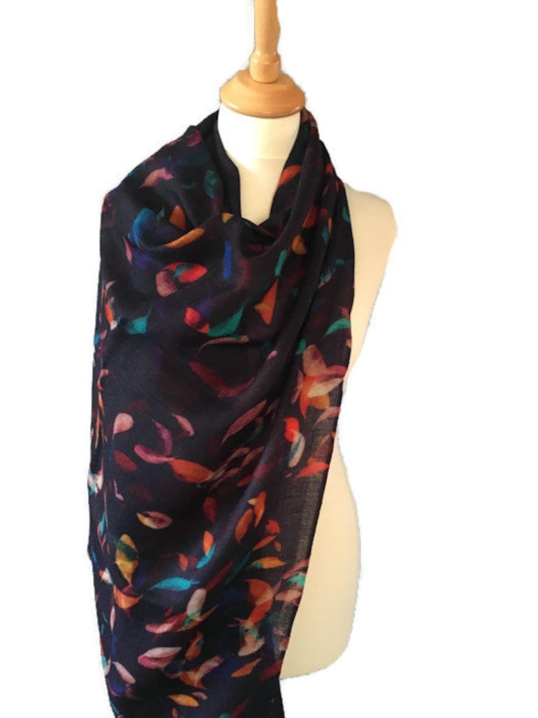 Cashmere Scarf Multicolor Cashmere Scarf Cashmere Wrap - Etsy UK