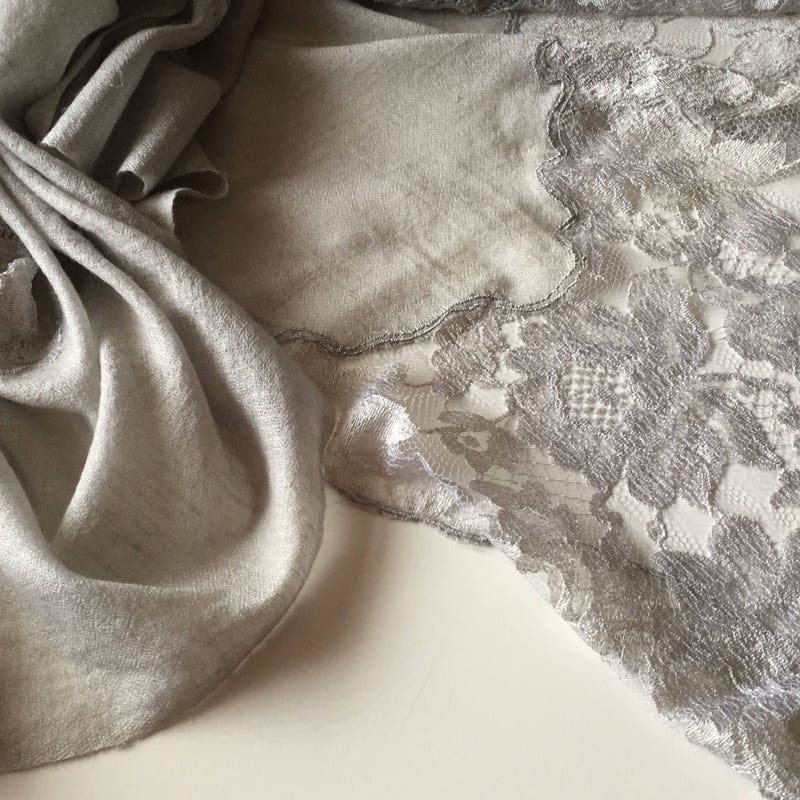 Grey Pashmina - Etsy