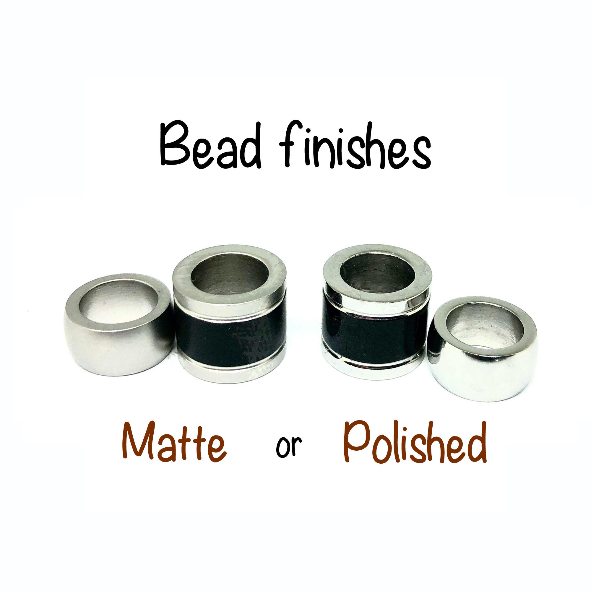 ADD-ON Silver Accessory Beads for Mens Leather Bracelet | Etsy