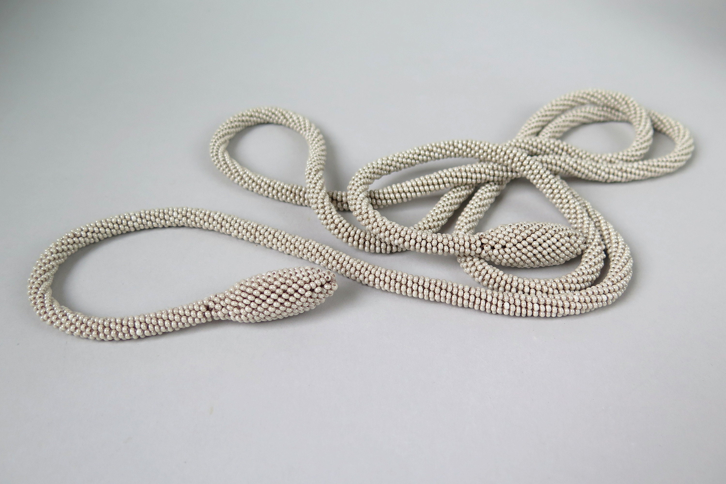 Long Light Brown Rope Necklace - Etsy