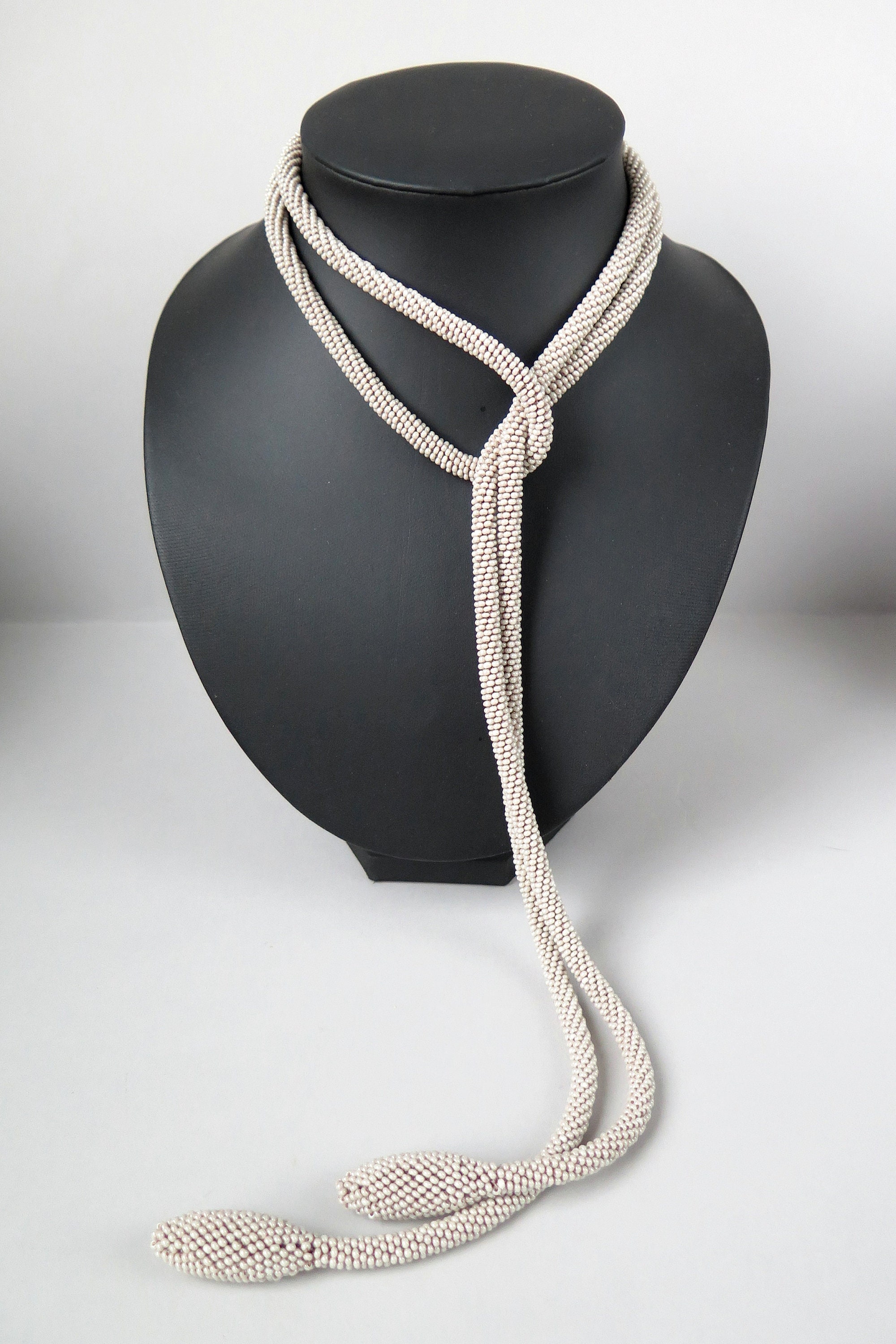 Long Light Brown Rope Necklace - Etsy