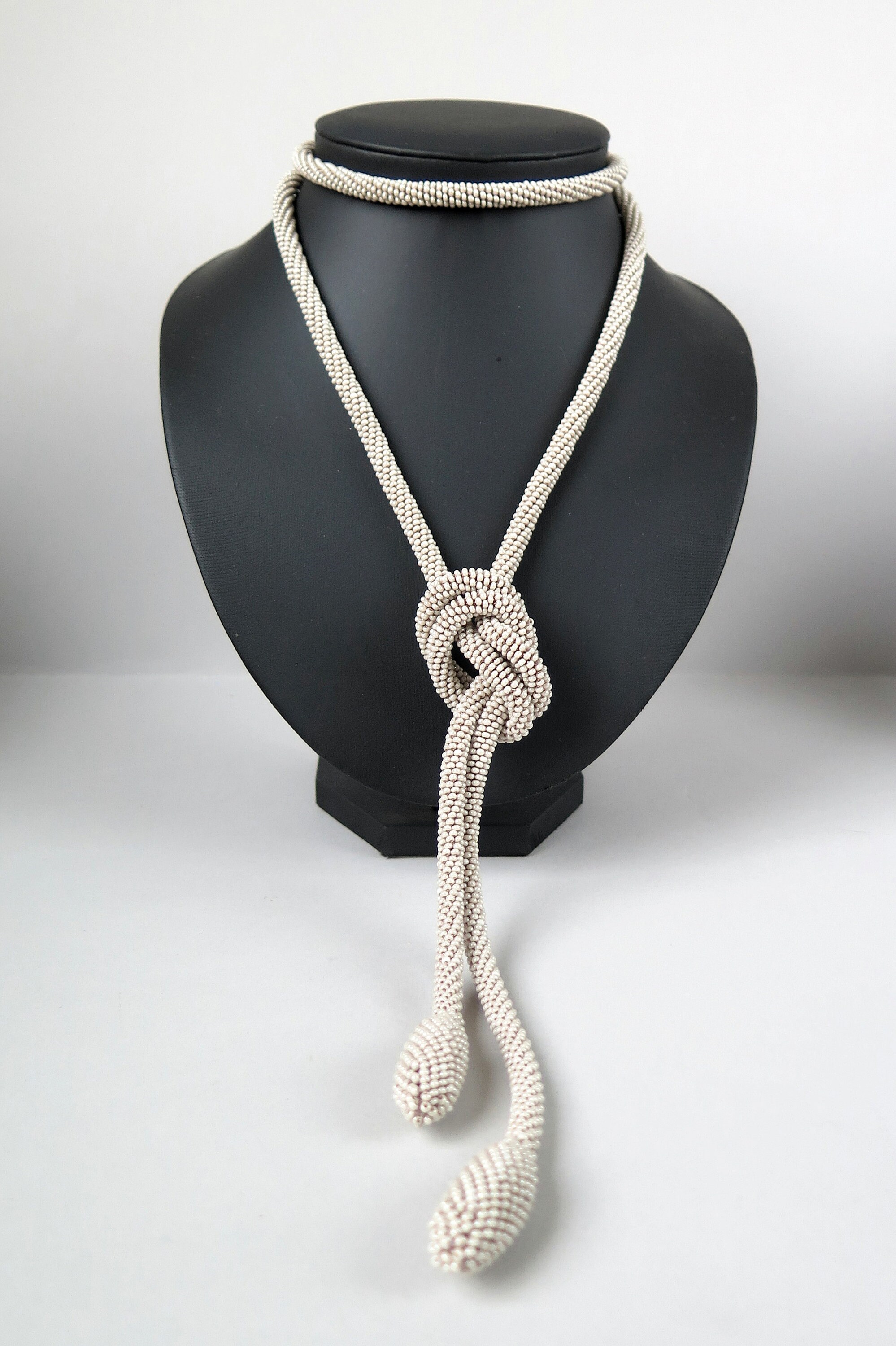 Long Light Brown Rope Necklace - Etsy