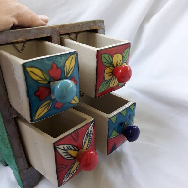 Ceramic Spice Box - Etsy