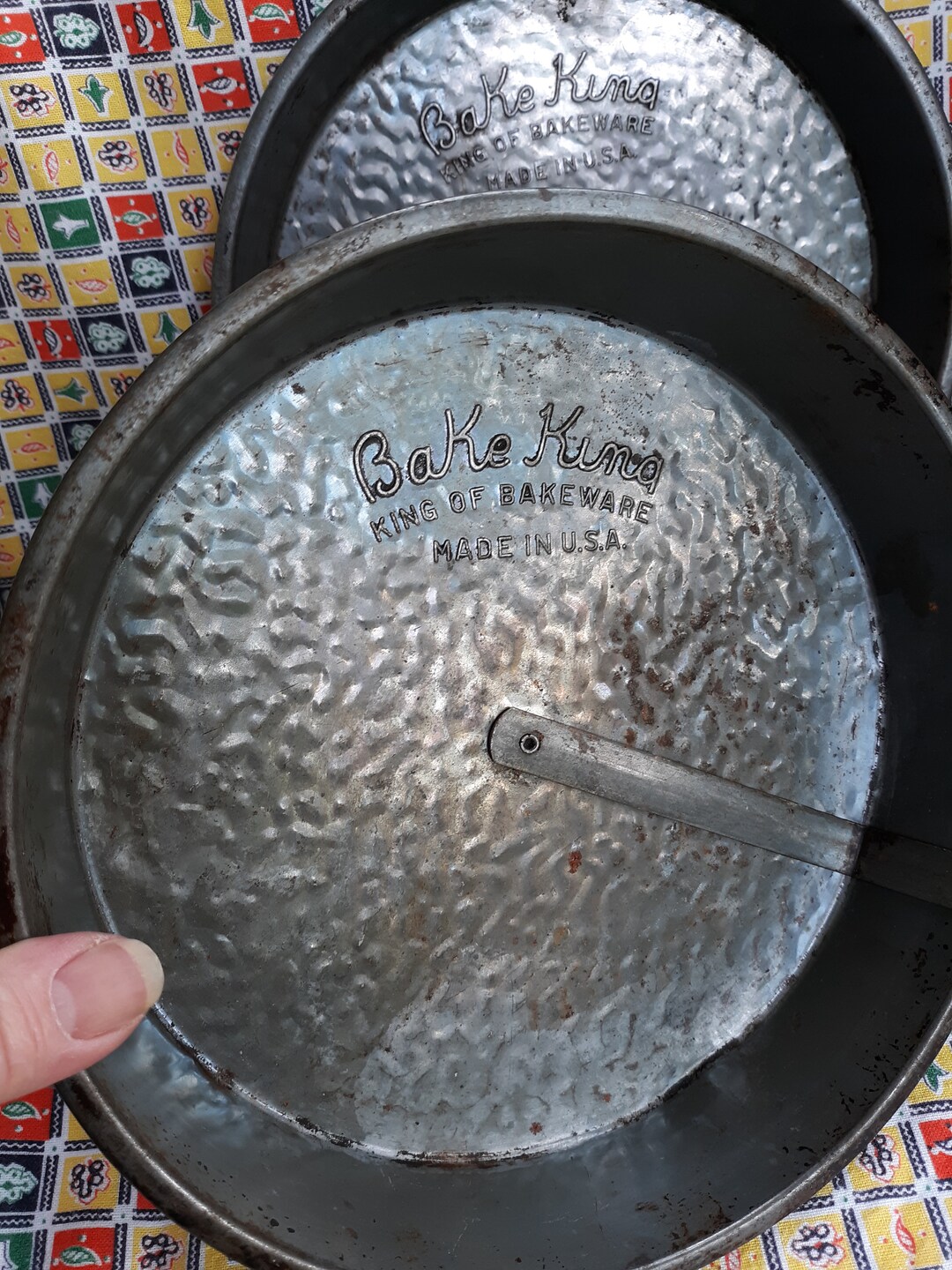 Set of Two Vintage Bake King Cake Pie Pans With Slider - Etsy