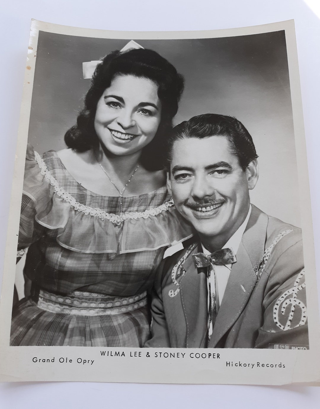 Authentic 1950s or 60s 8" X 10" Press Photo of Wilma Lee and Stoney ...