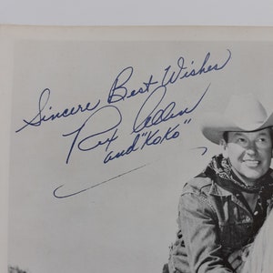 Authentic Autographed 8" X 10" Press Photo of Rex Allen and Koko - Etsy