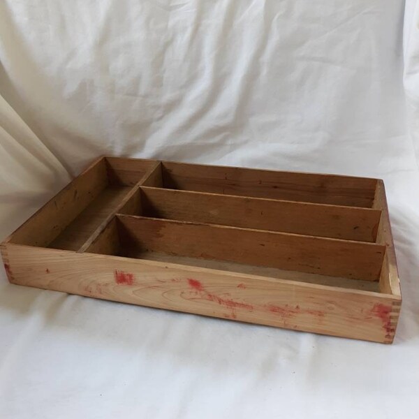 Wood Silverware Tray - Etsy