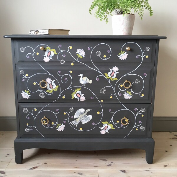 Painted Chest of Drawers - Etsy UK
