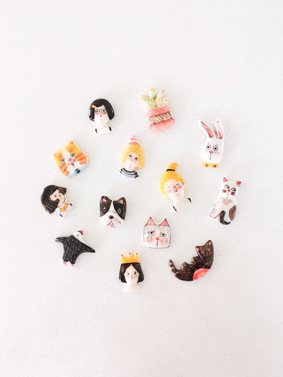 Handmade Ceramic Magnet Kitchen Decor Home Decor Fridge Magnet - Etsy UK