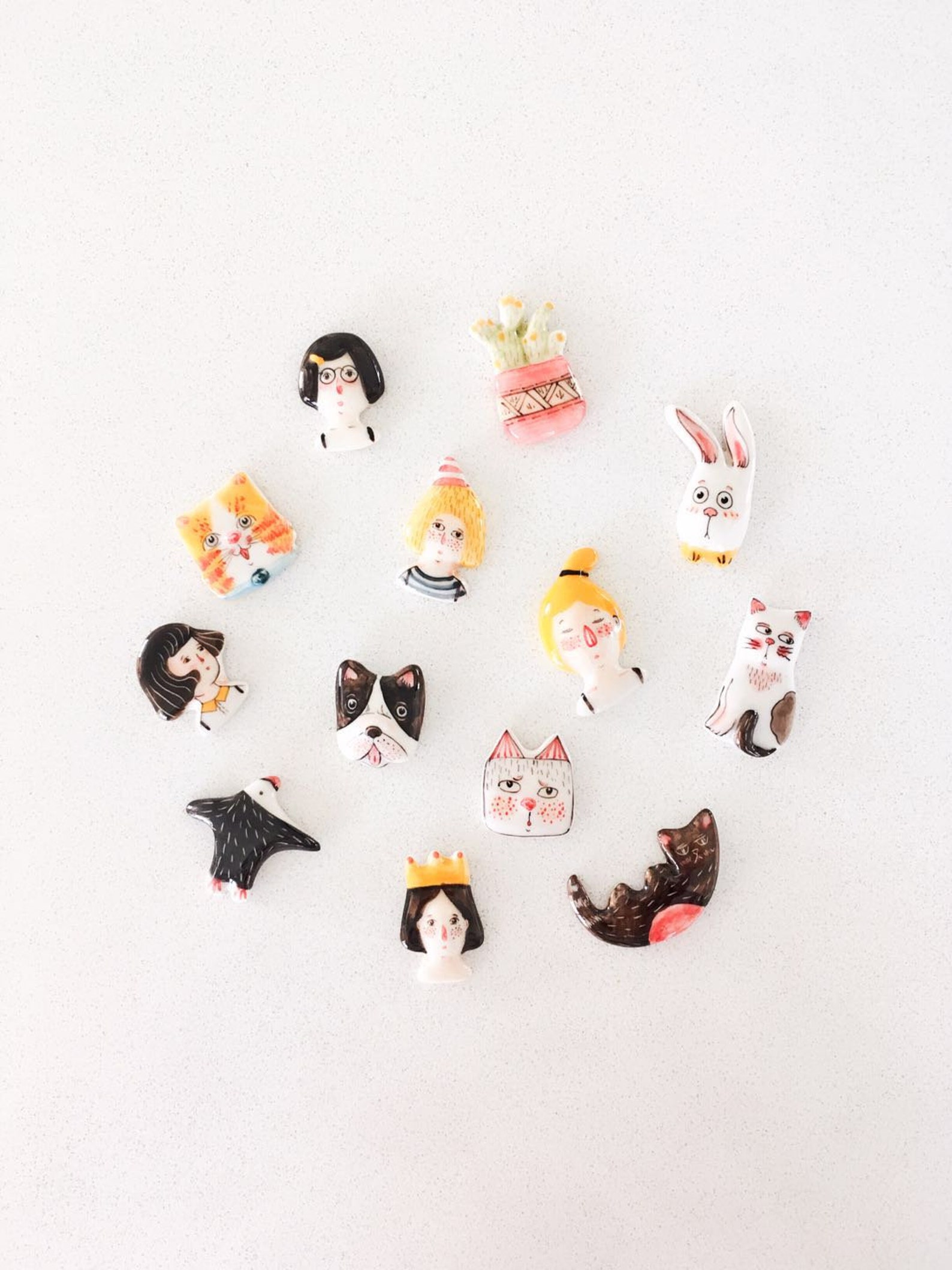 Handmade Ceramic Magnet Kitchen Decor Home Decor Fridge Magnet - Etsy UK