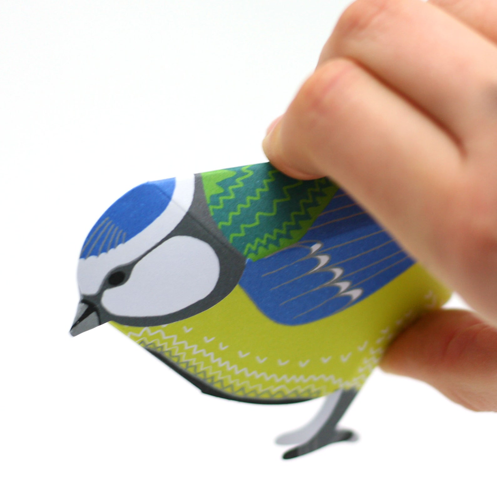Blue Tit Pop-up Card: 3D Paper Bird Decoration - Etsy UK