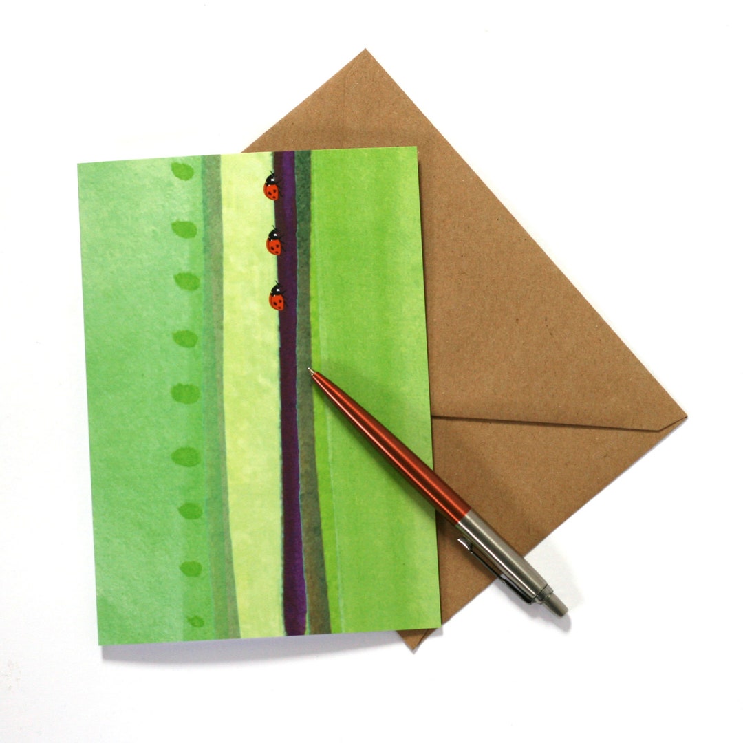 Ladybird Card Blank Card Semi Abstract Card - Etsy