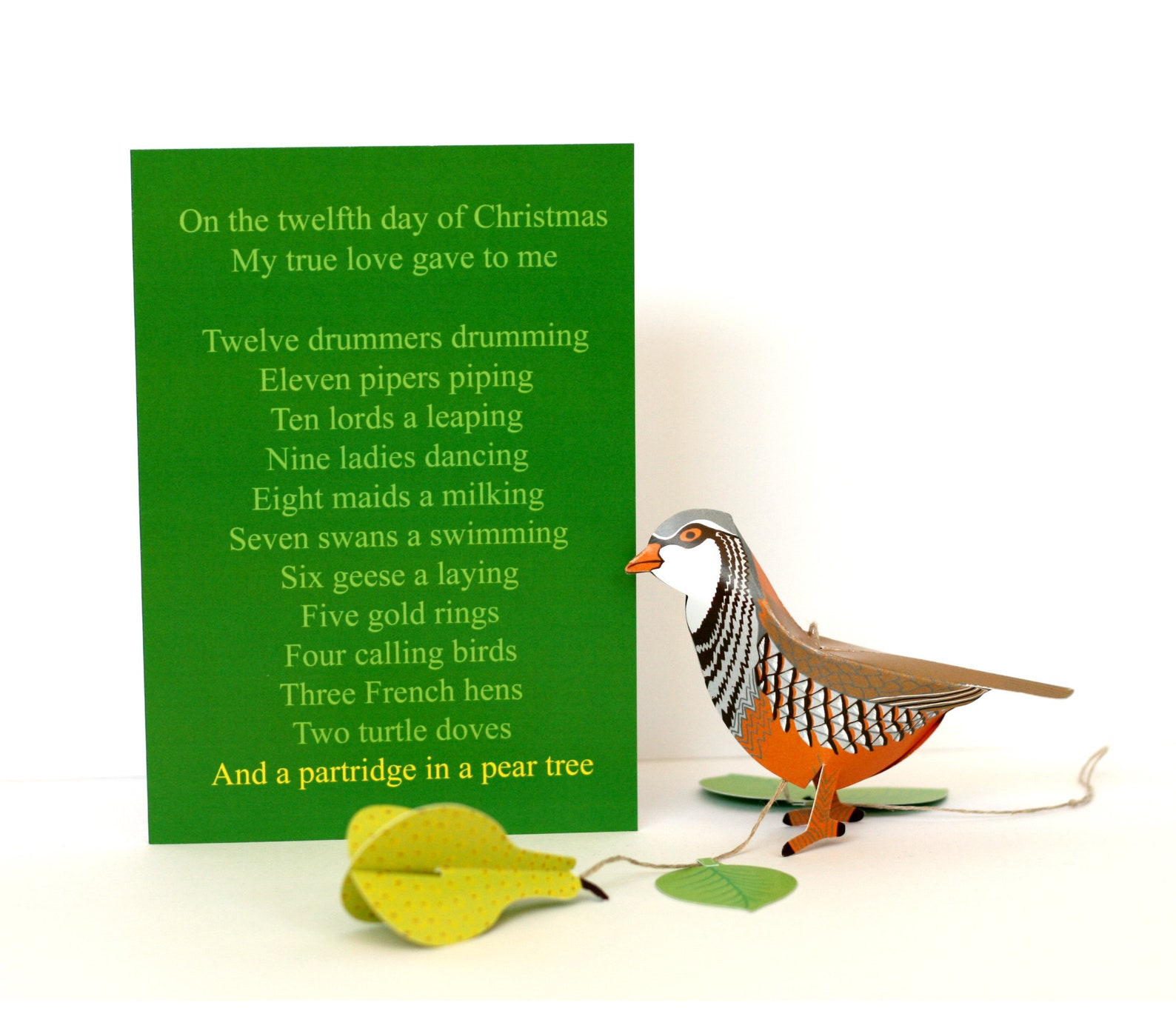 A Partridge in a Pear Tree Christmas Card A Partridge in a - Etsy UK