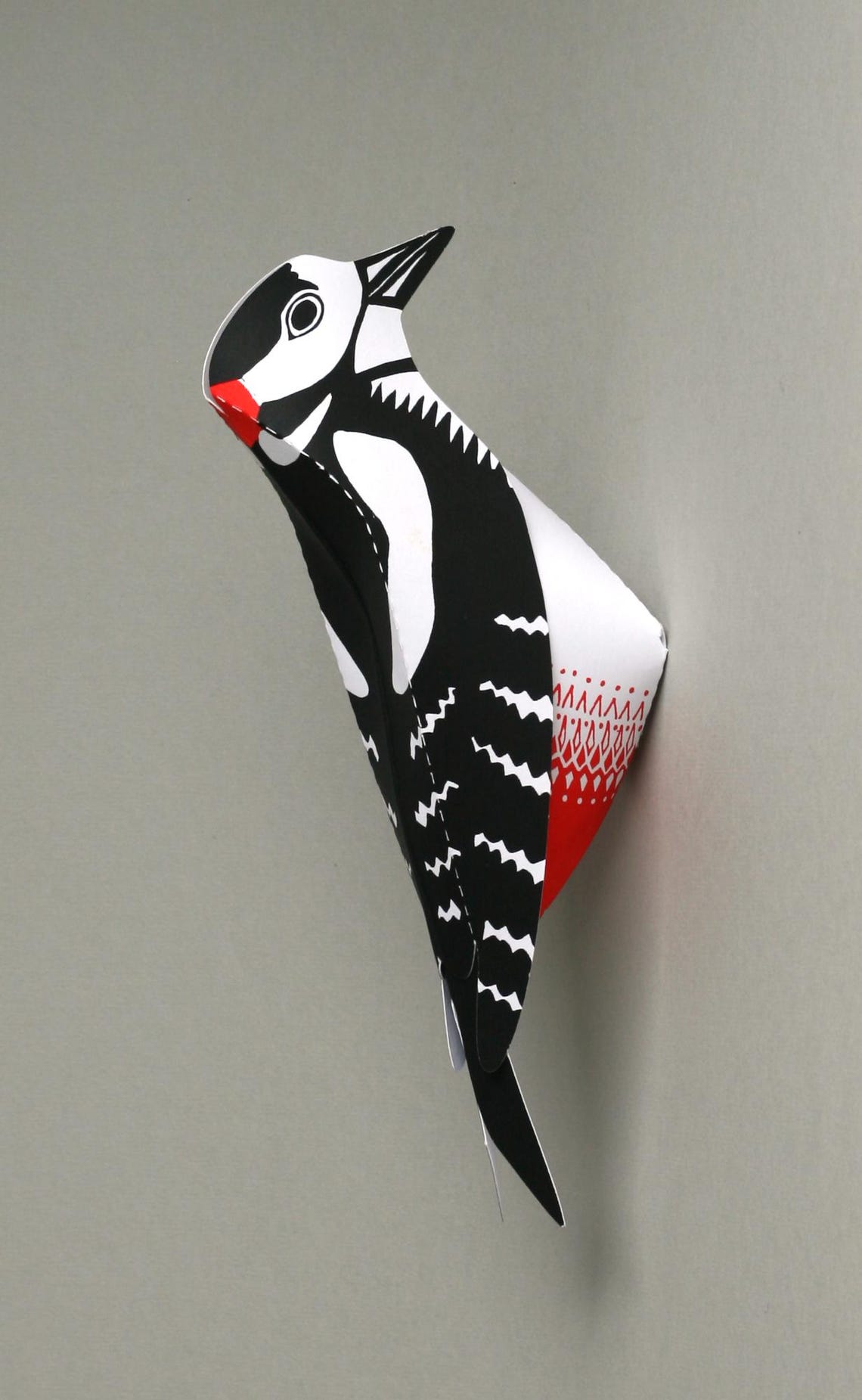 Wall Art, DIY Woodpecker, Paper Art Craft Project - Etsy