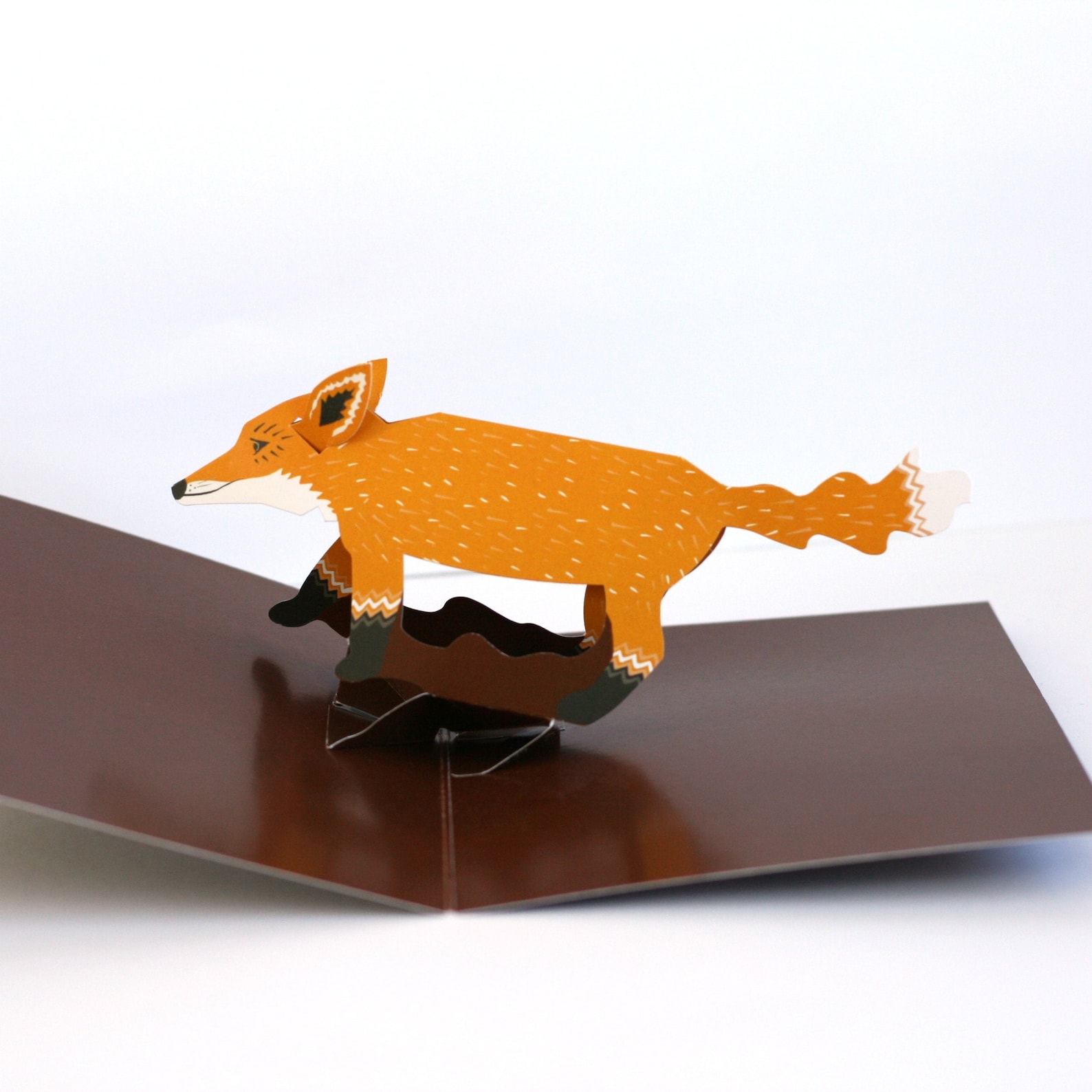Pop-up Fox Card Card With Fox Card for Him Card for Her - Etsy