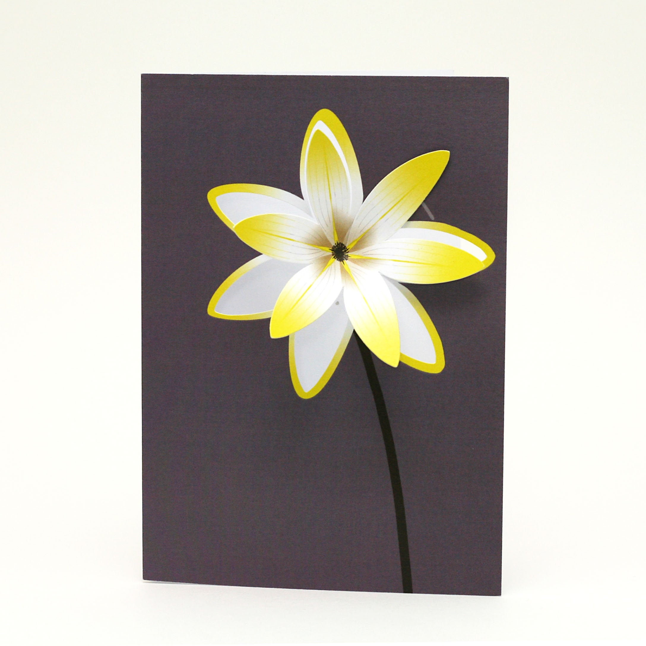 Yellow Flower Card. 3d Flower Card, - Etsy UK