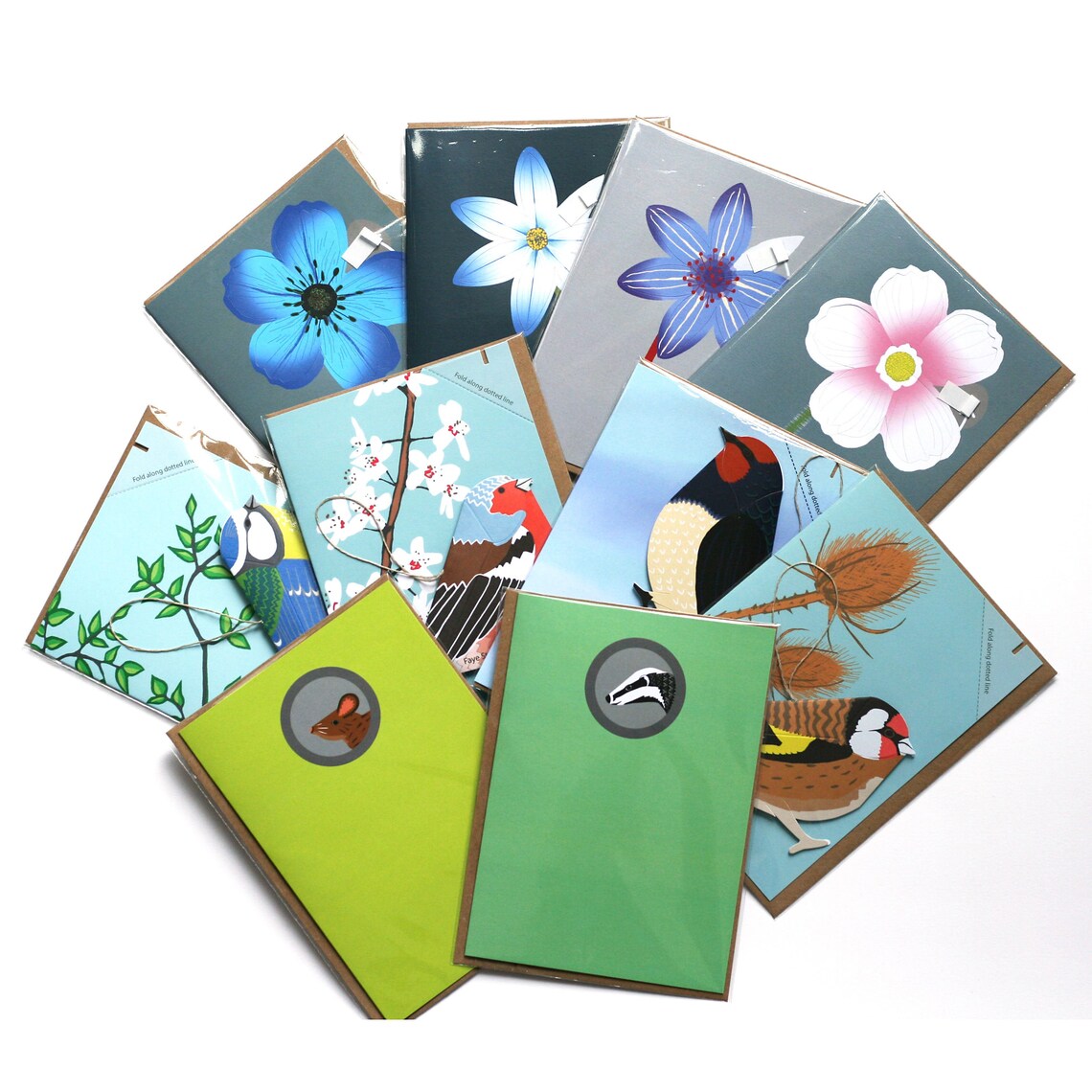 10 card Multi pack greeting card bundle | Etsy