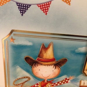 Cartoon Cowboy 'howdy Partner' Themed Handmade - Etsy