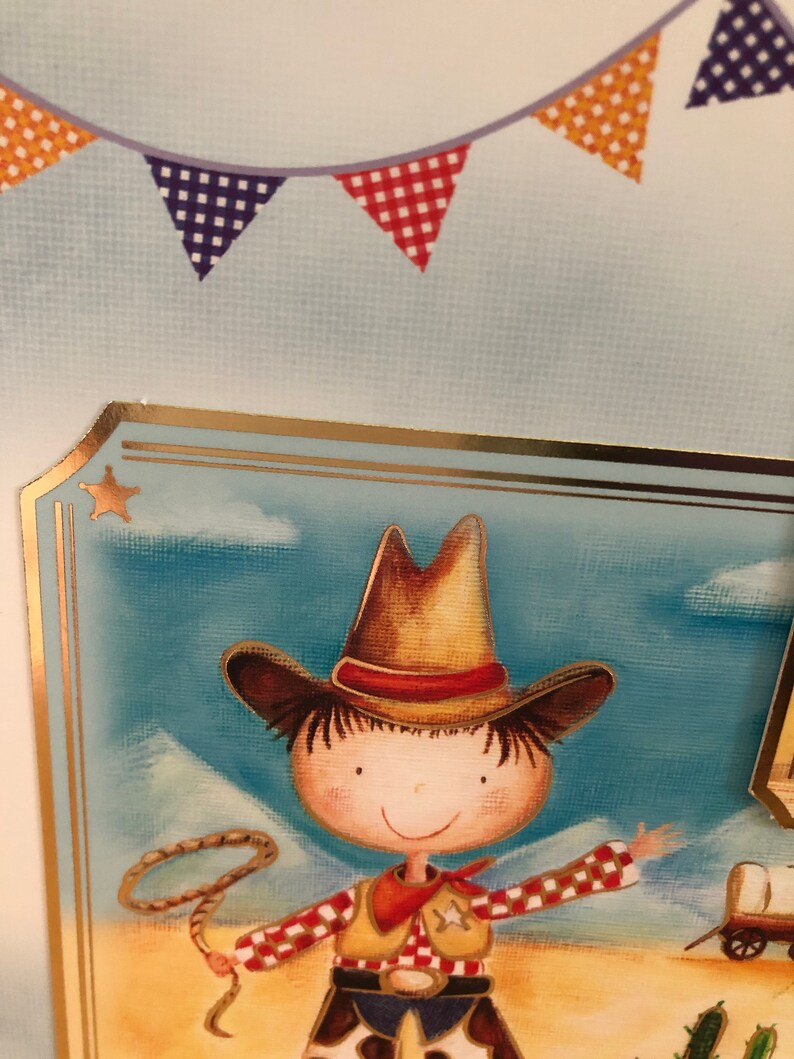 Cartoon Cowboy 'howdy Partner' Themed Handmade - Etsy