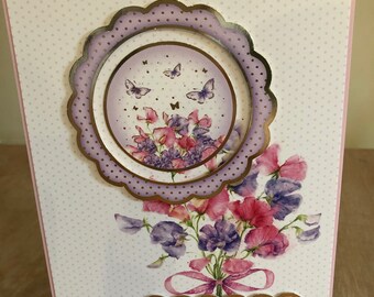 Sweet Pea Card - Etsy