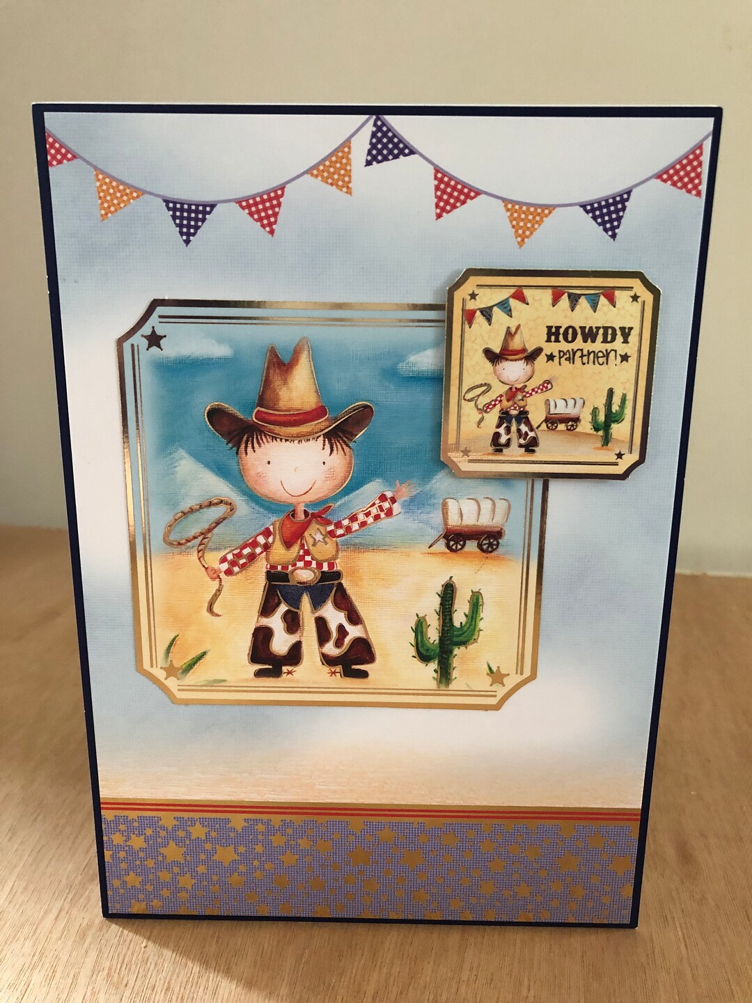 Cartoon Cowboy 'howdy Partner' Themed Handmade - Etsy