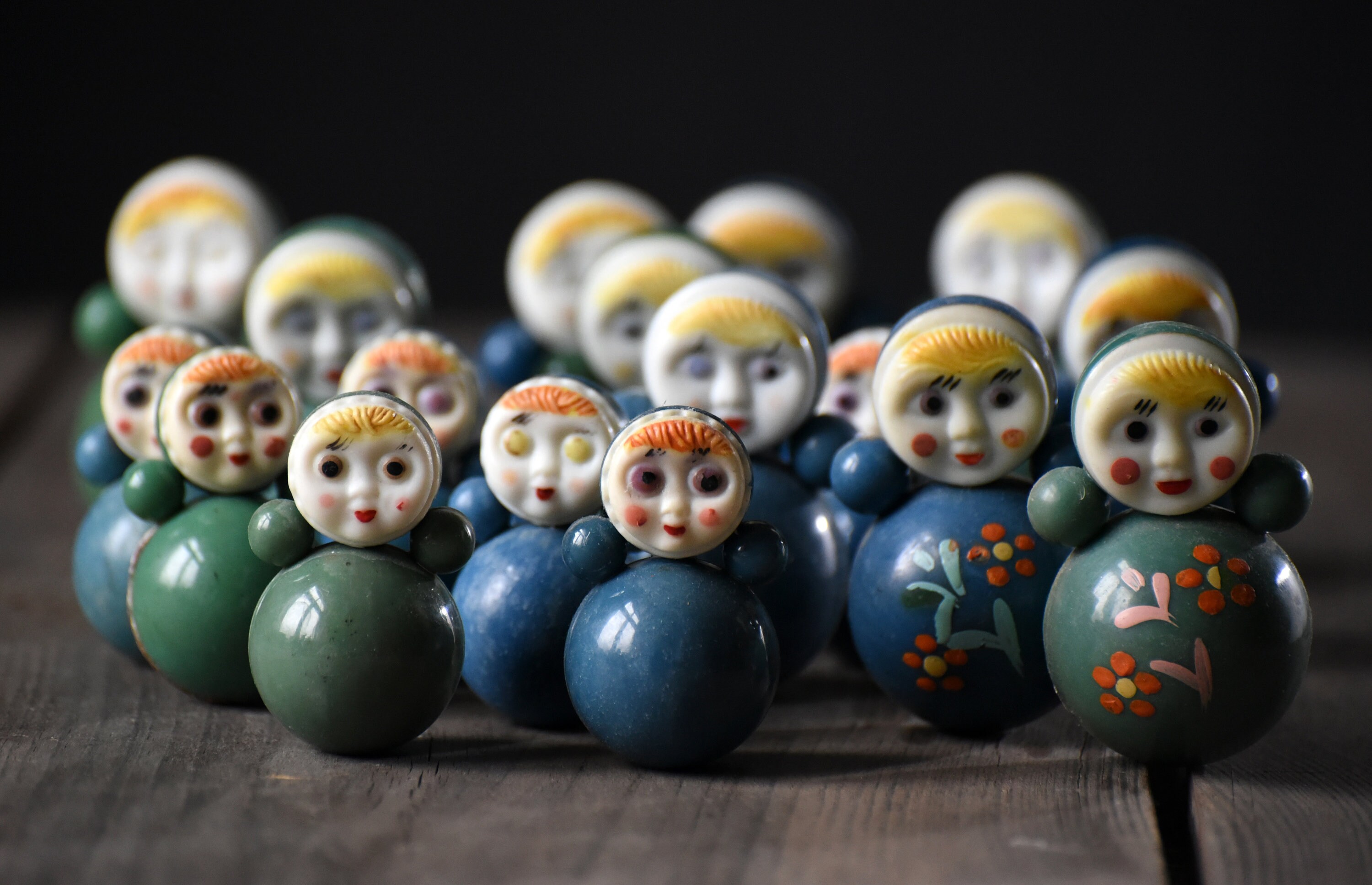 Vintage Roly-poly Doll, Tiny Jonnipunn Wobbling Toy – Mid-century ...