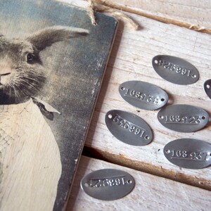 Vintage Numbered Tags, Aluminum Numbered Tags, Number Plates, Locker ...