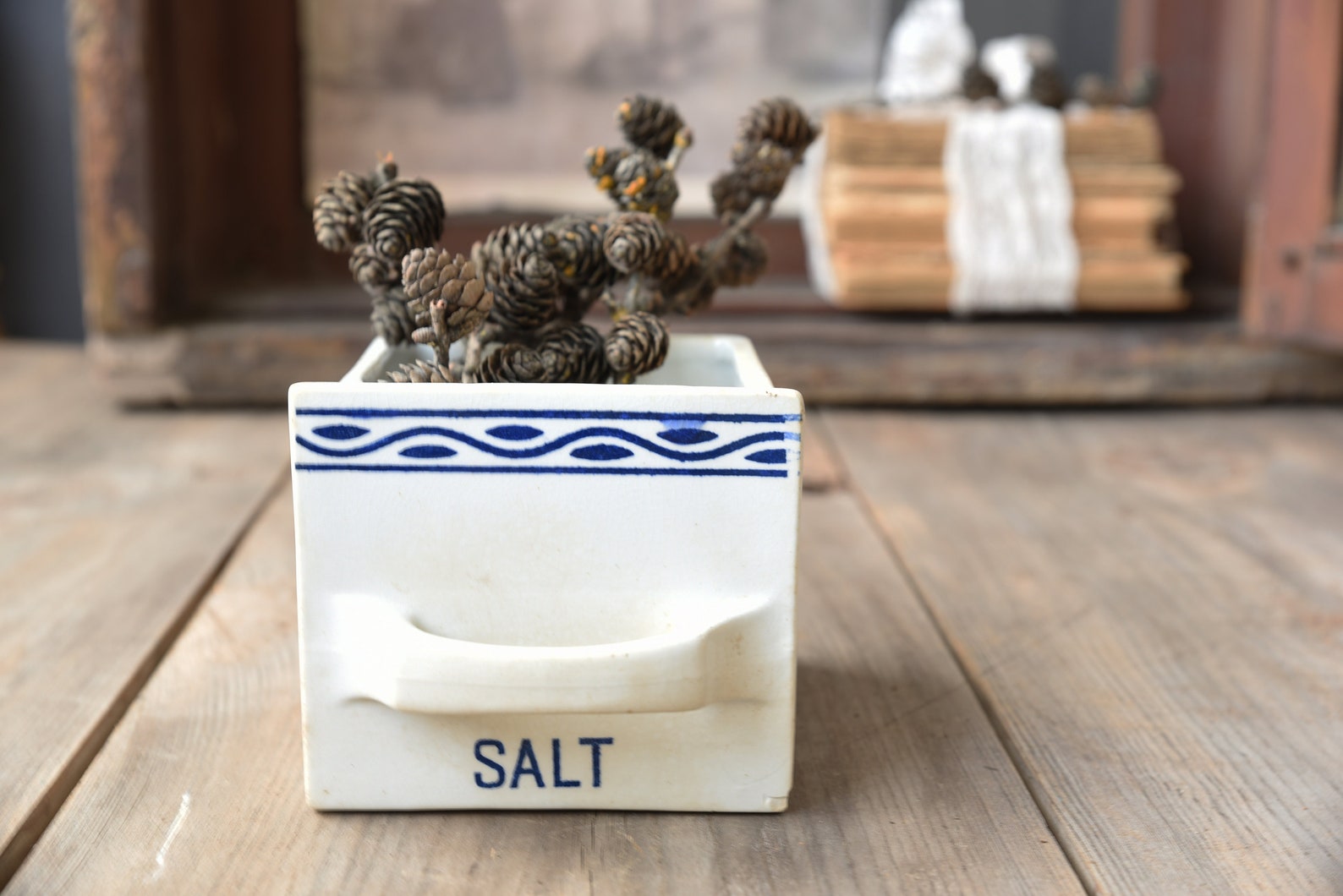 Vintage Salt Container Cabinet Drawer for Salt Porcelain - Etsy