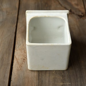 Vintage Salt Container, Cabinet Drawer for Salt, Porcelain Salt ...