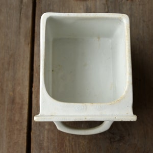 Vintage Salt Container, Cabinet Drawer for Salt, Porcelain Salt ...