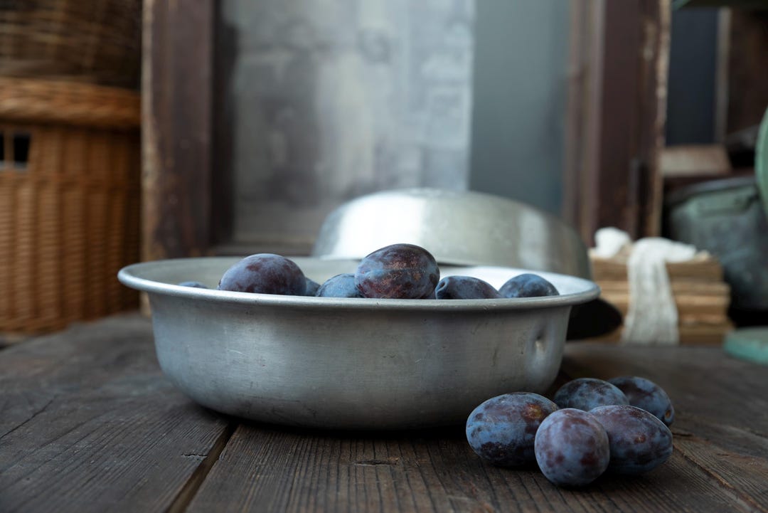 Vintage Tin Wash Bowl – Rustic Metal Basin – French Country Cottage ...