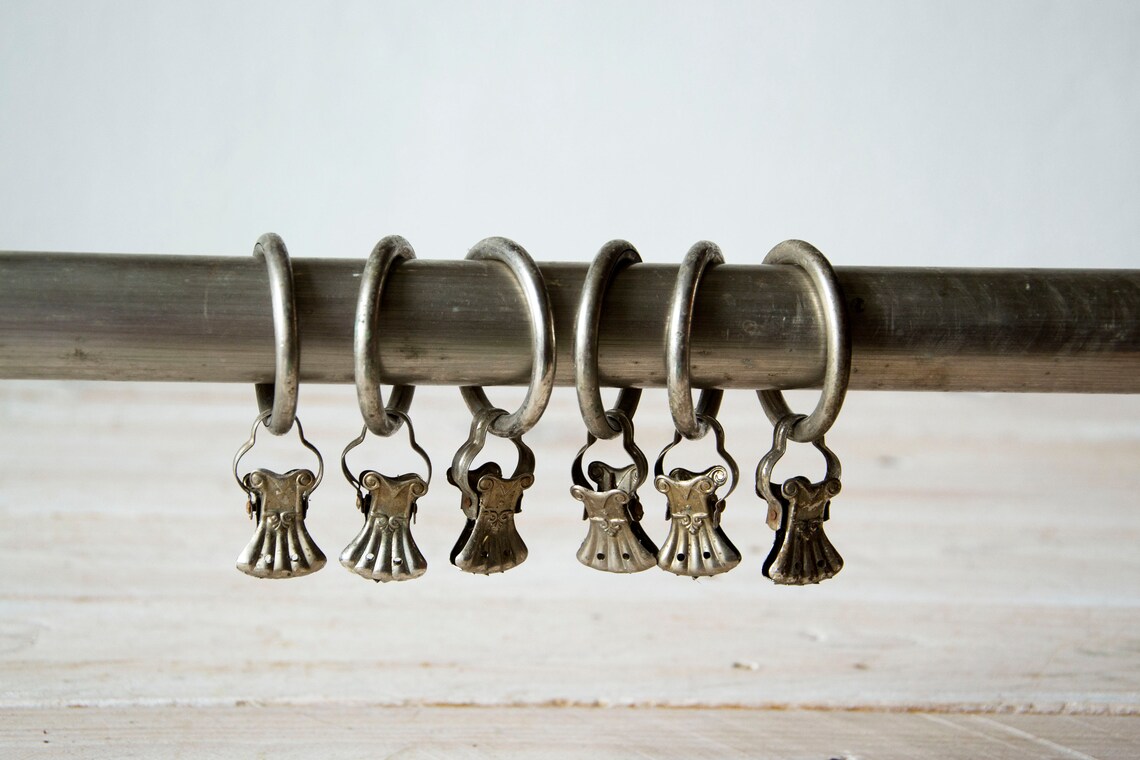 Vintage Drapery Clips Rings Set Curtain Clips or Pegs - Etsy