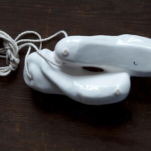 Ceramic Ballet Slippers Wall Decor – Vintage Princess Gift – White and ...