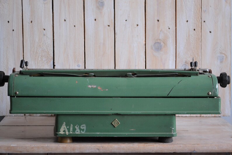 Antique Typewriter Desktop Typing Machine Old Green - Etsy