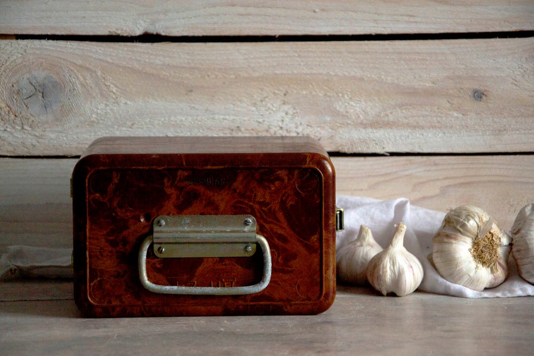 Bakelite Box, Brown Marbled Bakelite Chest, Old Memory Box, Storage Box ...