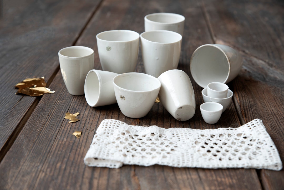 Vintage Porcelain Laboratory Cup – Heat-resistant Scientific Vessel ...