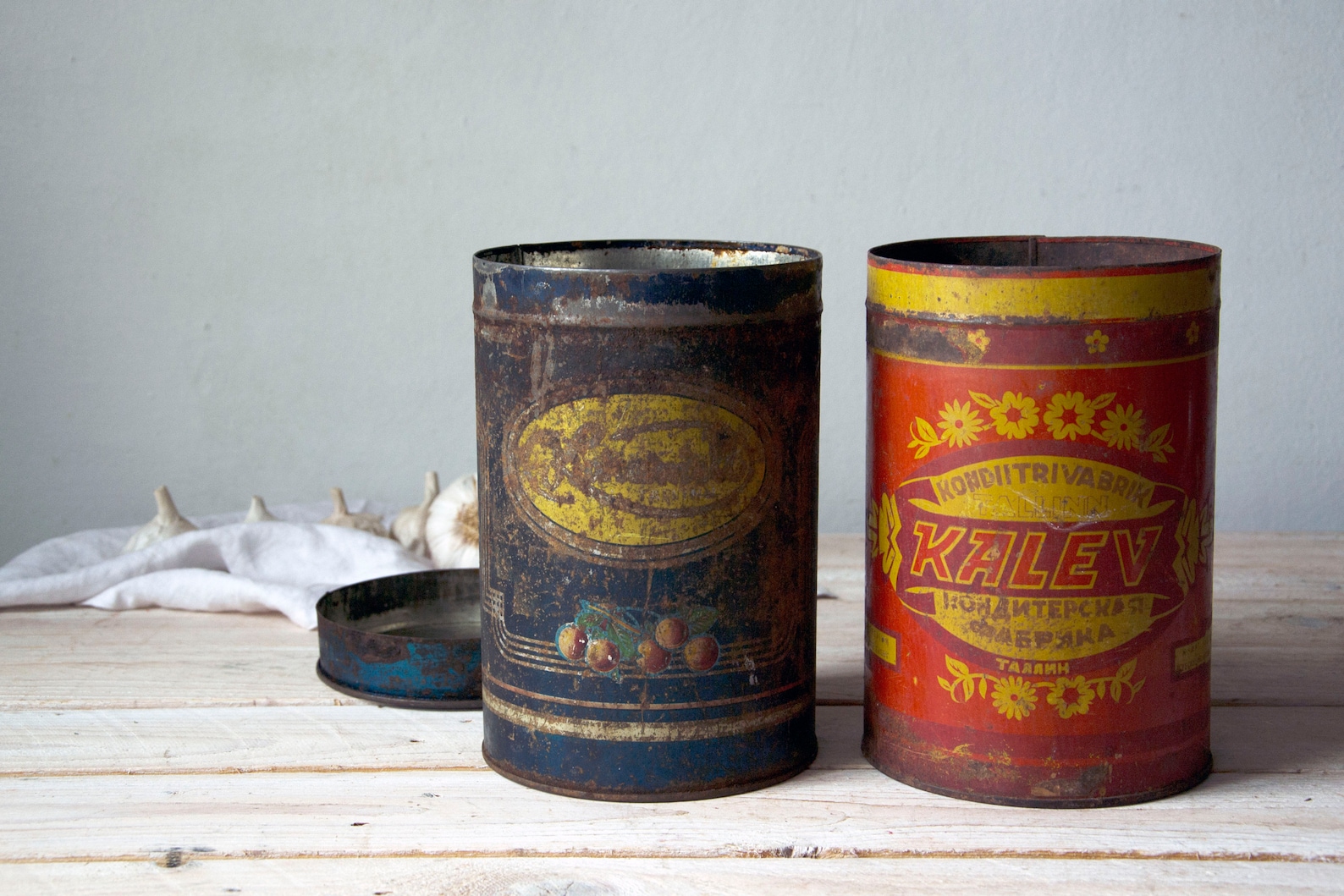 Antique Candy Tin Large Candy Container Vintage Tin Box - Etsy