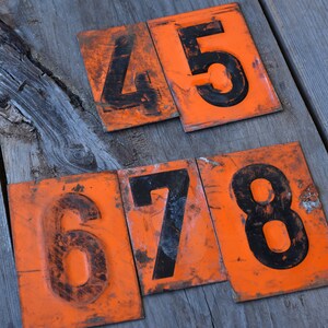Vintage Numbered Tag, Enamel Numbered Tag, Door Number Plate, Locker ...