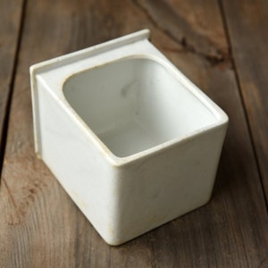 Vintage Salt Container, Cabinet Drawer for Salt, Porcelain Salt ...