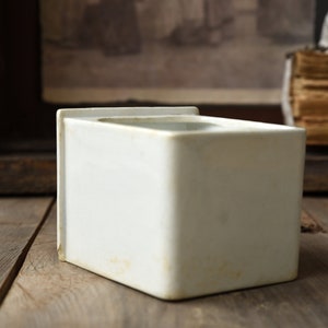 Vintage Salt Container, Cabinet Drawer for Salt, Porcelain Salt ...