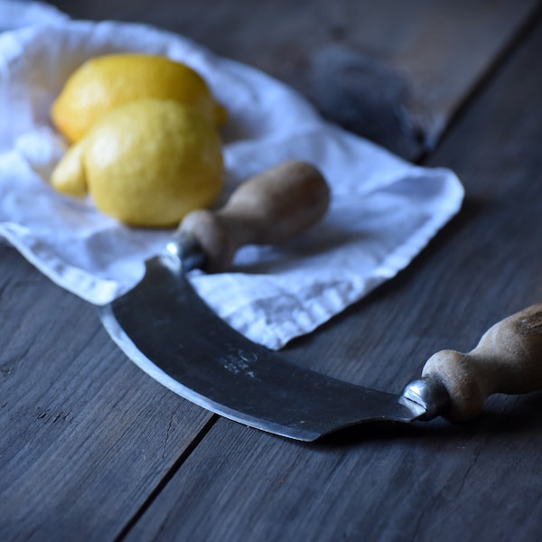 Iron Curved Kitchen Knife - Etsy