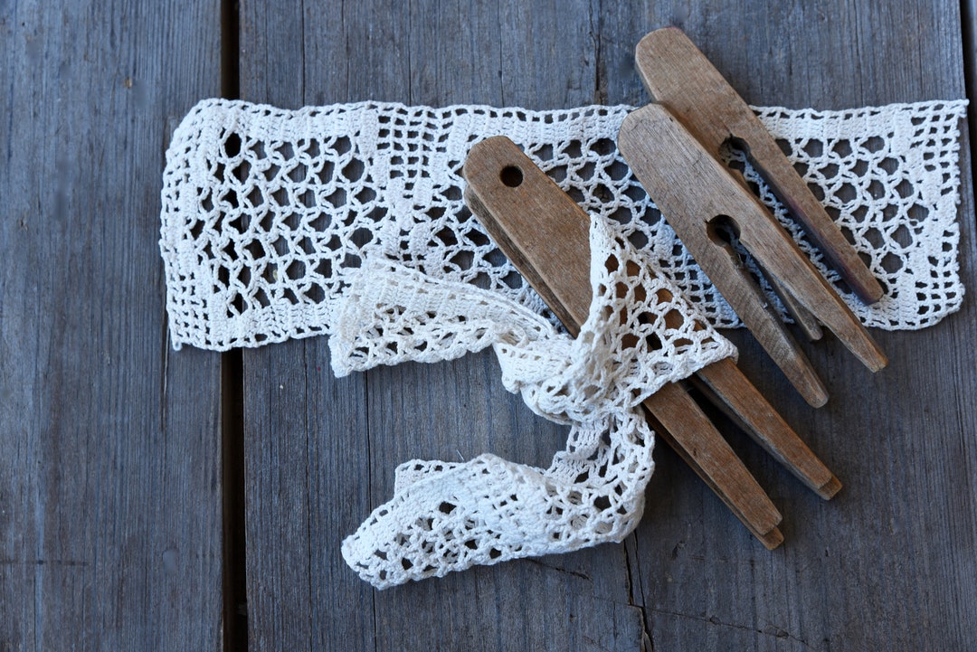 Rustic Decorative Clothes Pins, Shabby Worn Look, Wooden Clothes Pins ...