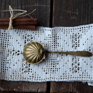 Vintage Sugar Spoon, Shell Shape Spoon, Shell Shape Sugar Spoon ...