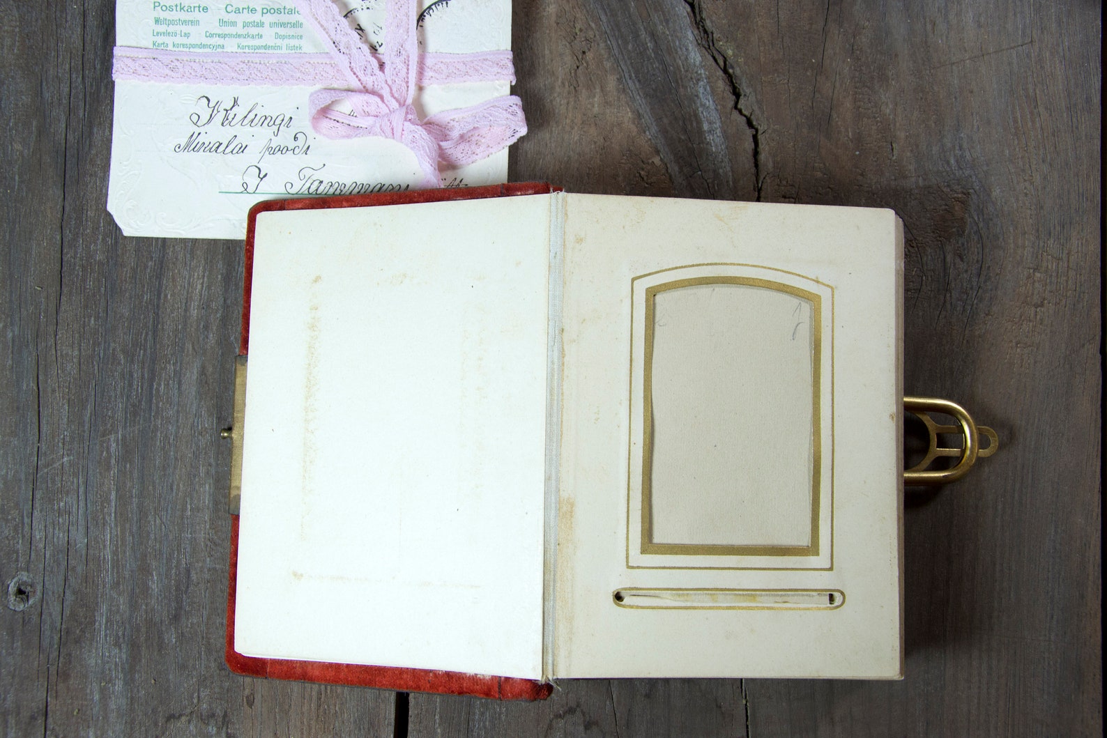 Vintage Photo Album Tiny Postcard Album Scrapbooking - Etsy