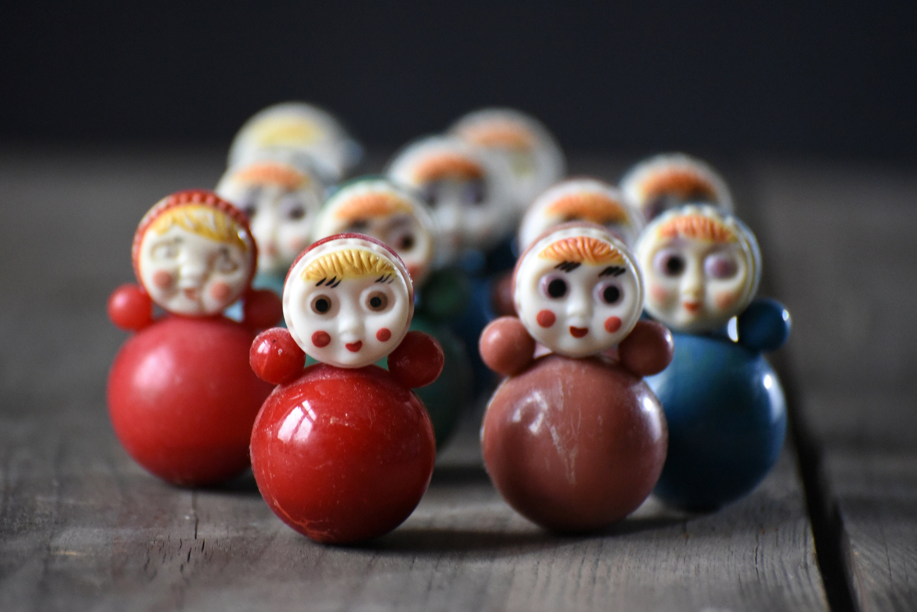 Vintage Roly-poly Doll, Tiny Jonnipunn Wobbling Toy – Mid-century ...