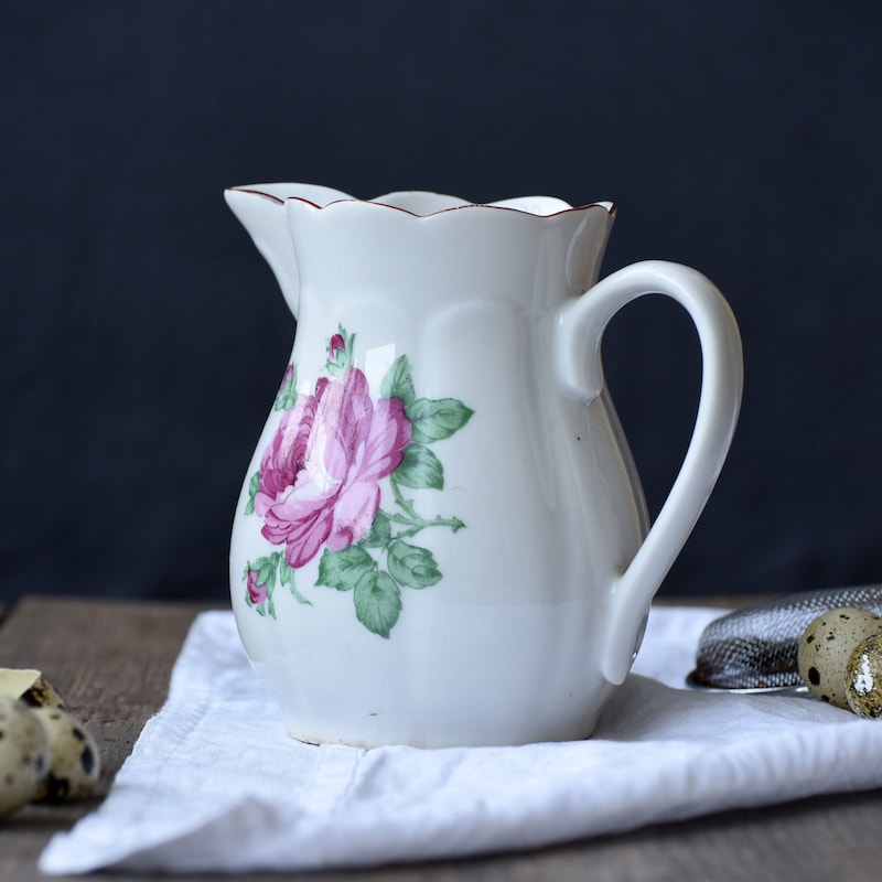 Pink Rose Pitcher - Etsy