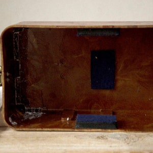 Bakelite Box, Brown Marbled Bakelite Chest, Old Memory Box, Storage Box ...