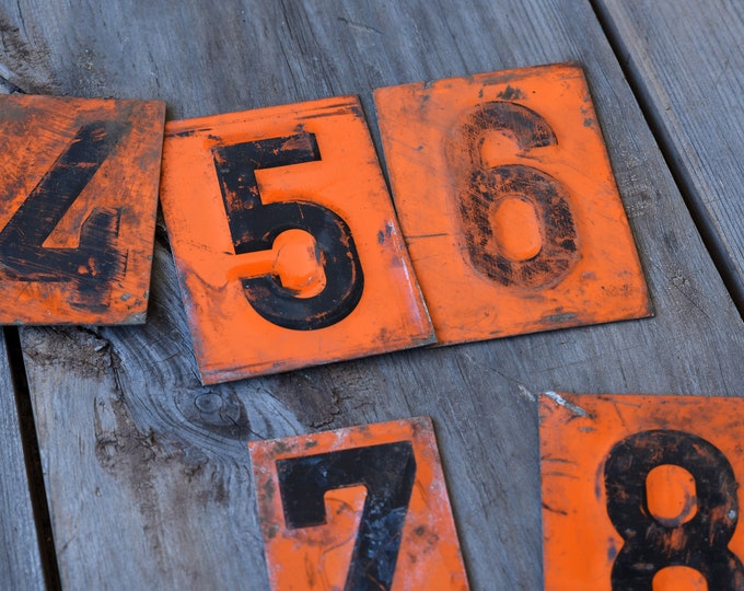 Vintage Numbered Tag, Enamel Numbered Tag, Door Number Plate, Locker ...